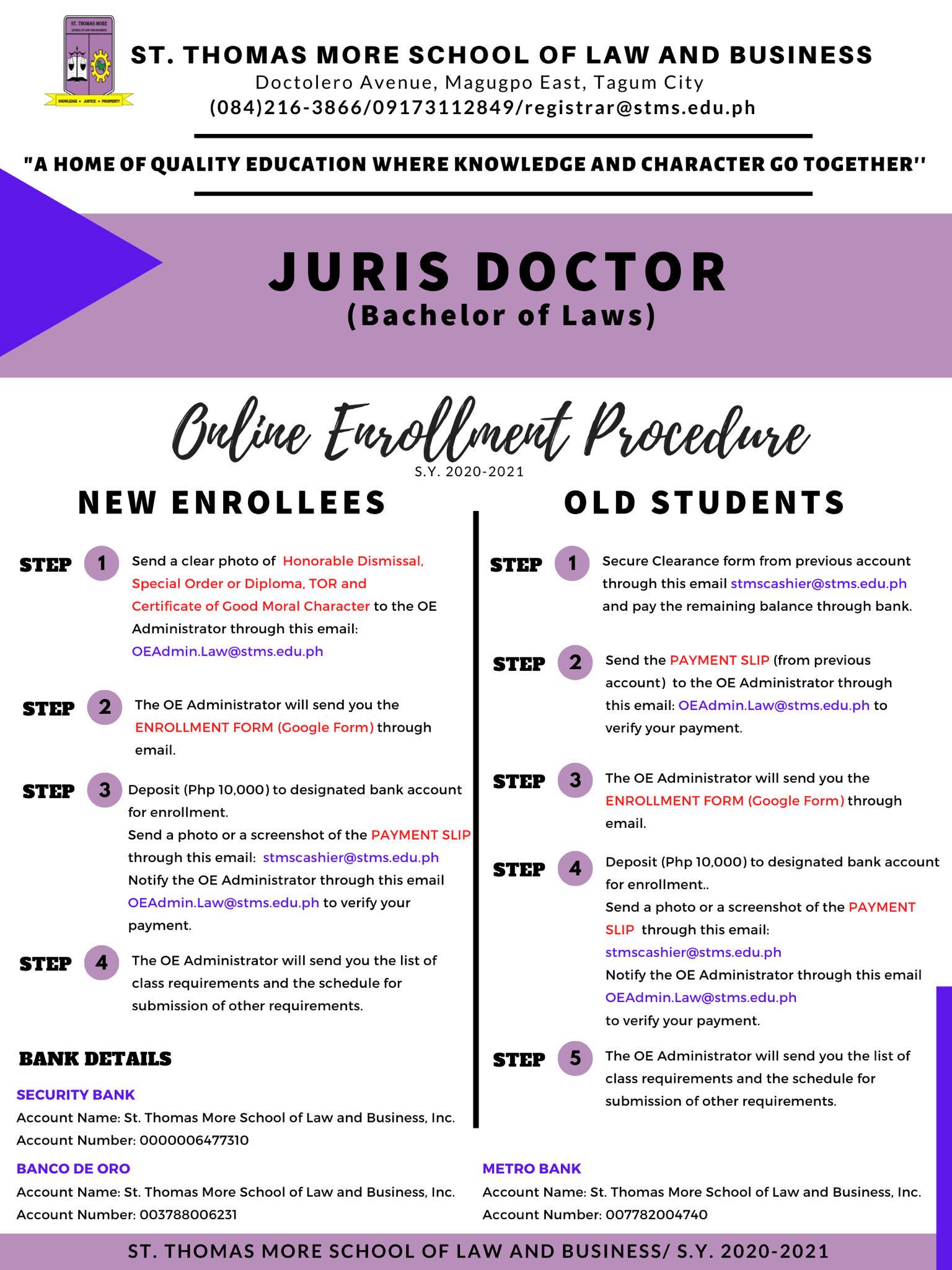 Juris Enrollment Process